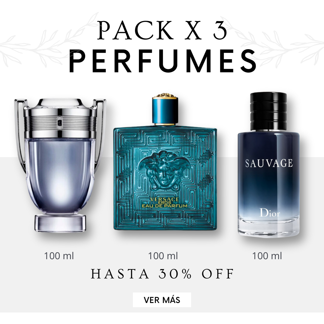 Kit de Perfumes • Invictus • Eros • Sauvage – Sacramento Perfumería